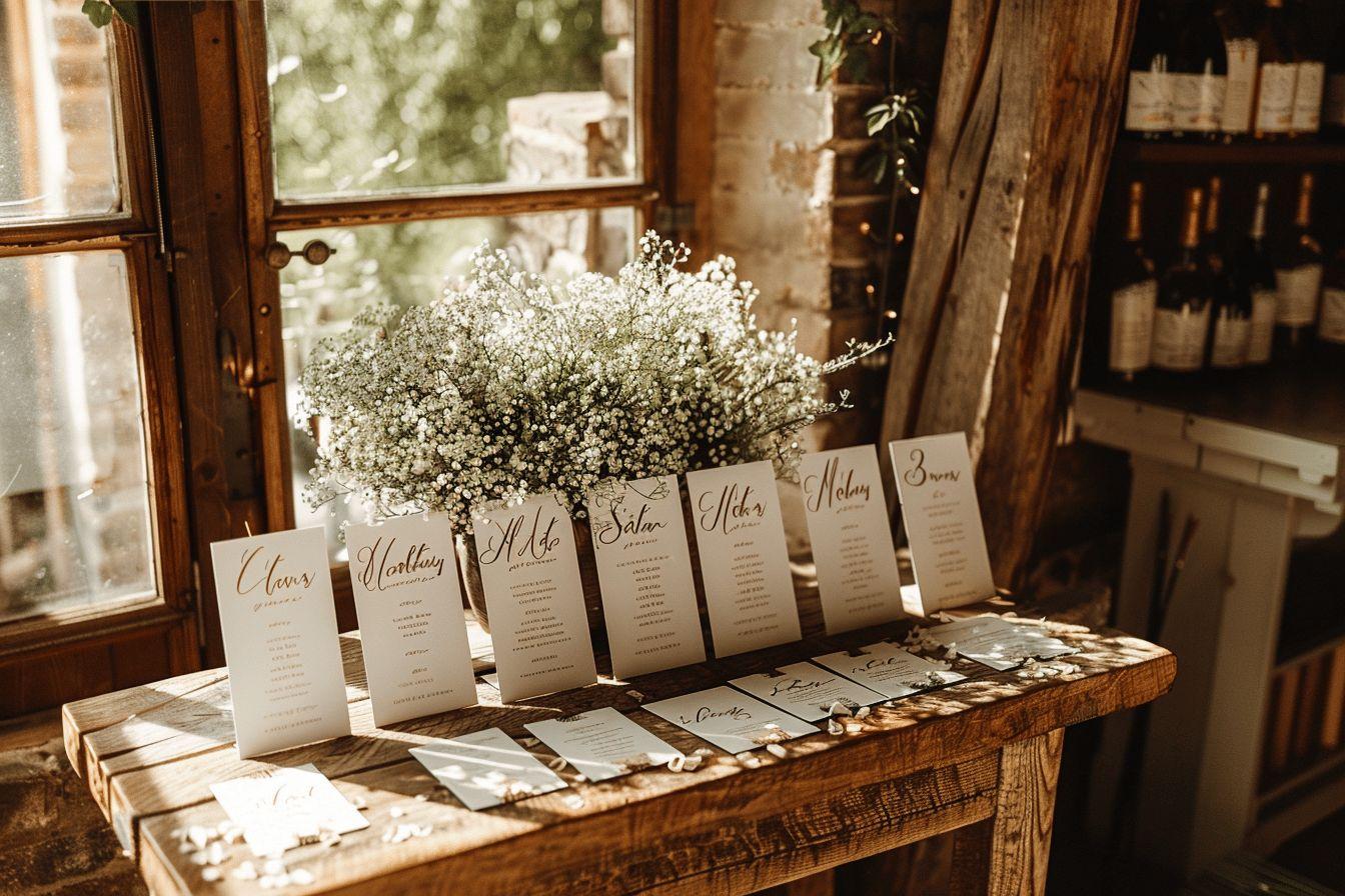 Réussir le plan de table pour un mariage parfait